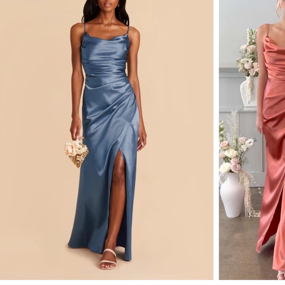 Birdy Grey | Dresses | Birdy Grey Lydia Shiny Satin Twilight M | Poshmark